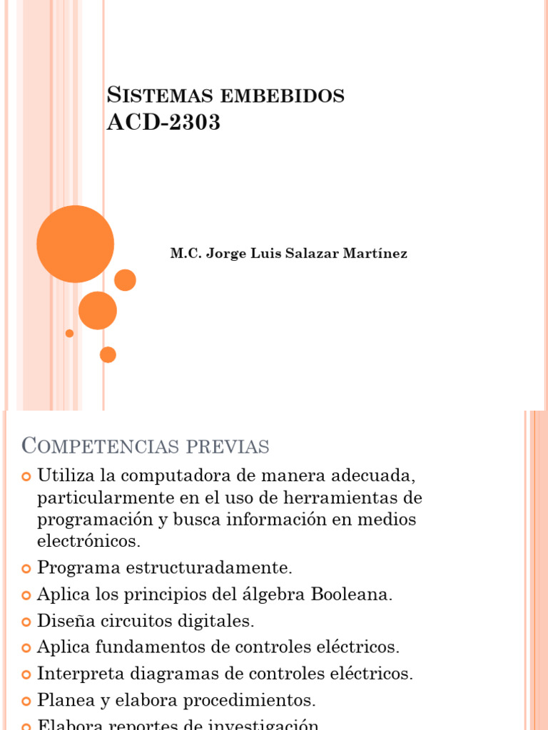 Sistemas Embebidos Unidad I | PDF | Sistema Integrado | Lenguaje de programación