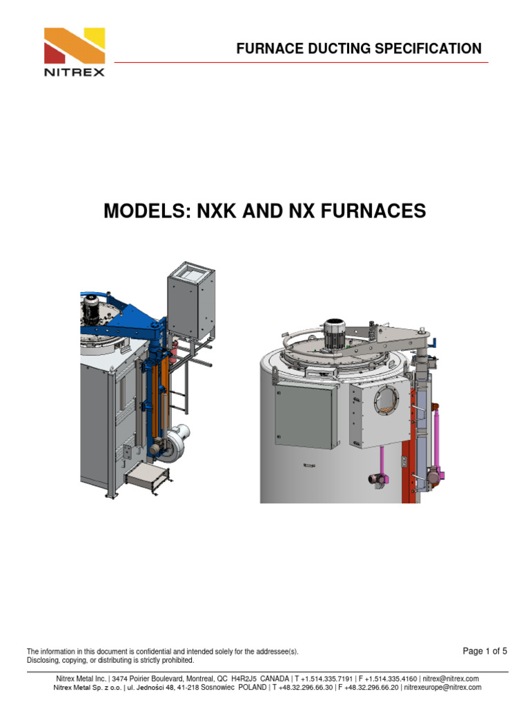 Furnace Ducting Spec 001 | PDF | Duct (Flow) | Mechanical Engineering