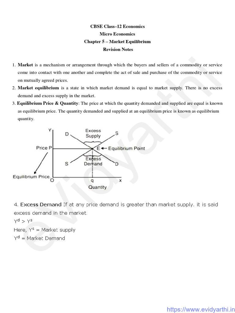 Market Equilibrium Pdf Labour Economics Supply Economics