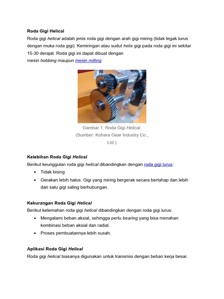 Roda Gigi Helical | PDF