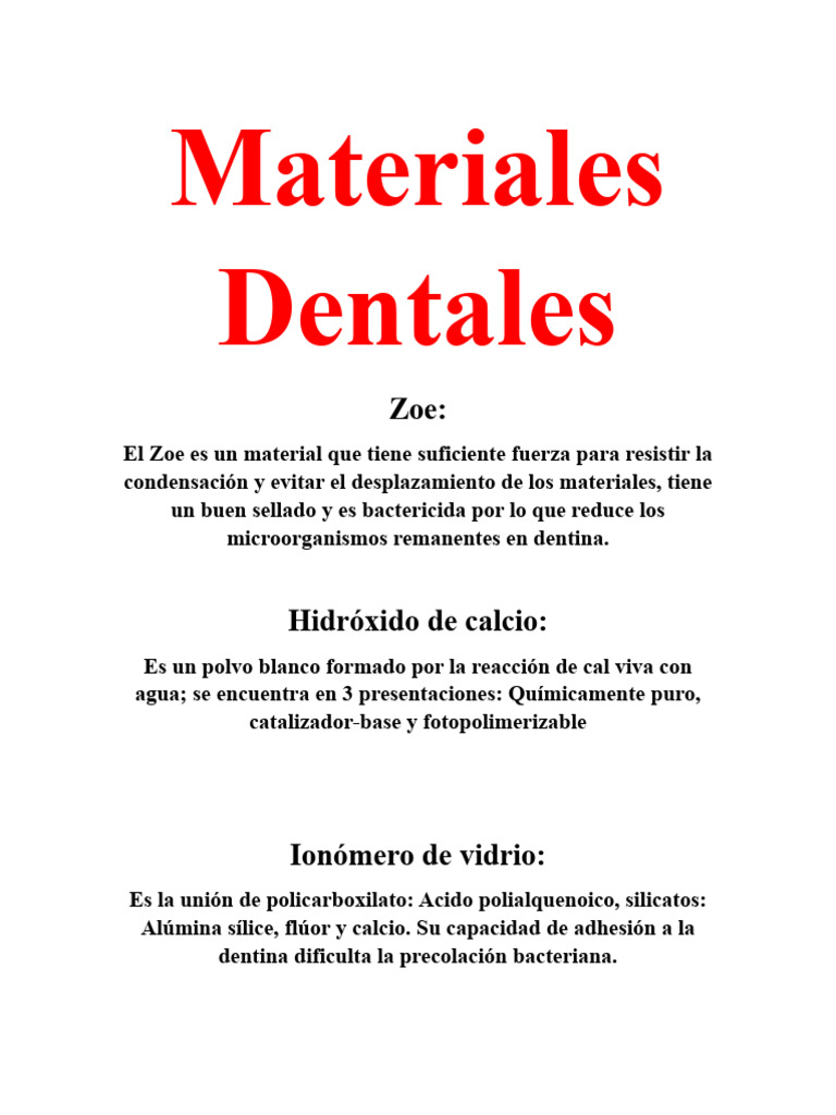 Materiales Dentales Expo | PDF