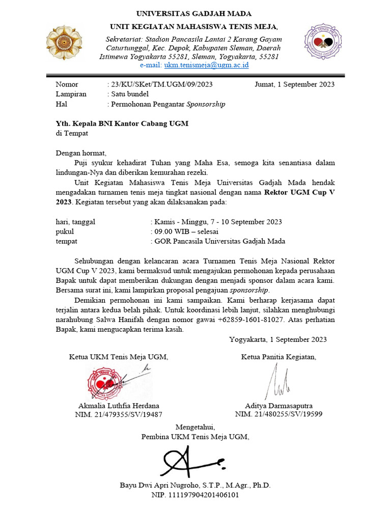 Surat Pengantar PT Hutama Karya (Persero) | PDF