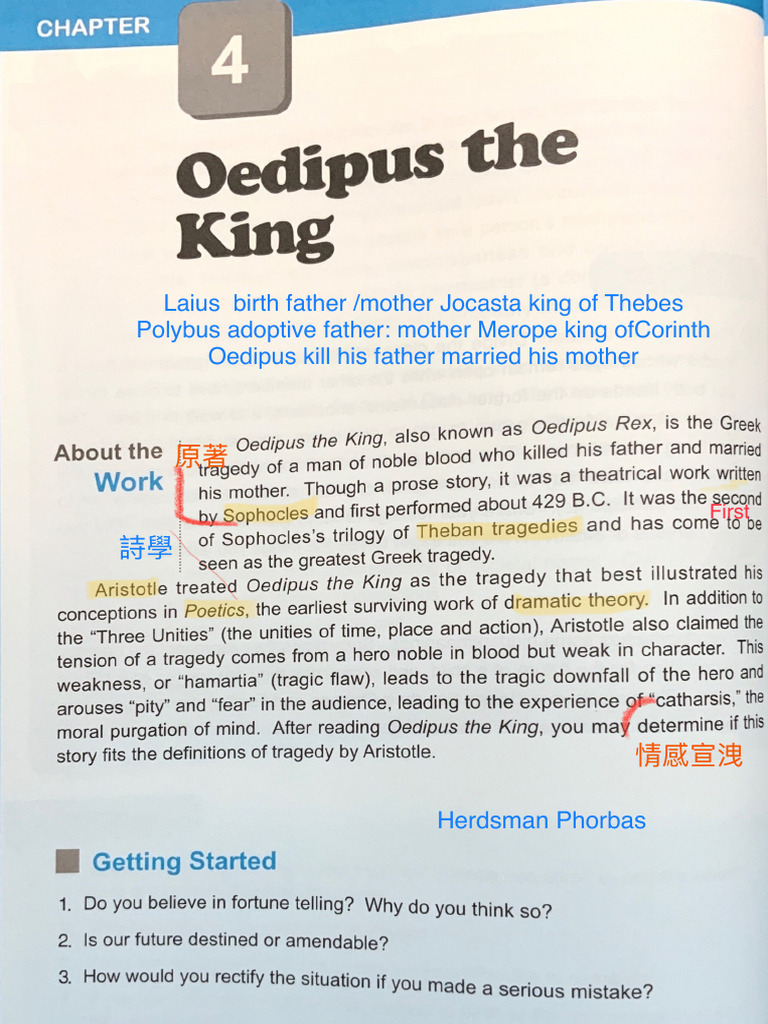 Oedipus: Tragic Origins in Thebes | PDF