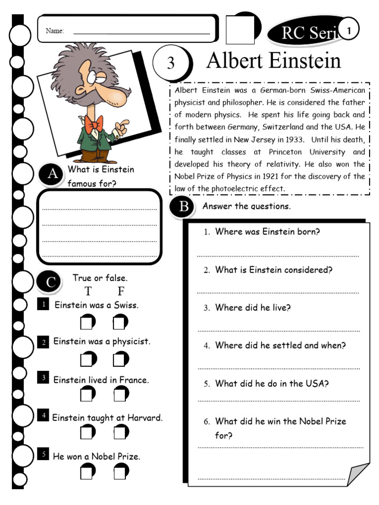 Albert Einstein Biography | PDF