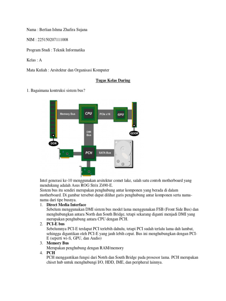 Tugas Kelas Daring Struktur Dan Fungsi Prosesor Berlian | PDF
