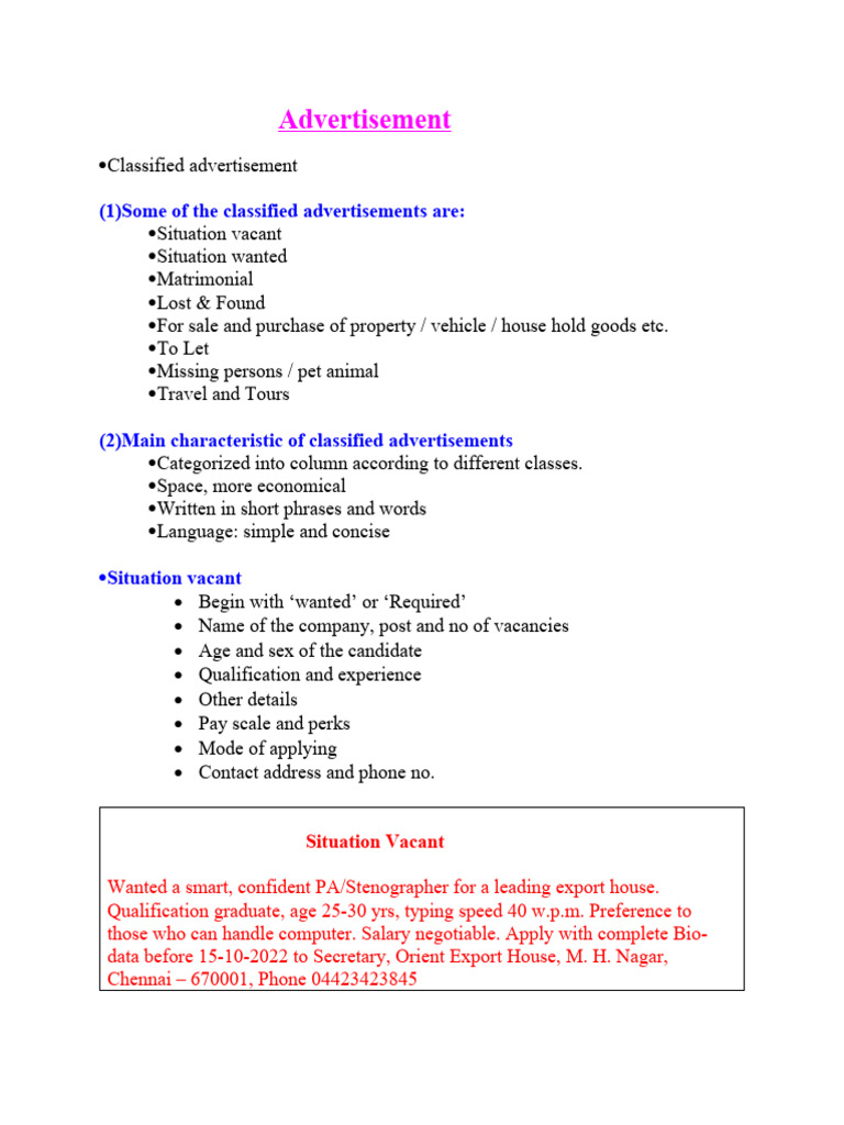 Advertisement 1 | PDF