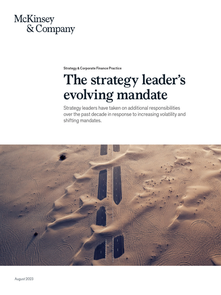 Evolving Roles of Strategy Leaders | PDF | Chief Financial Officer ...