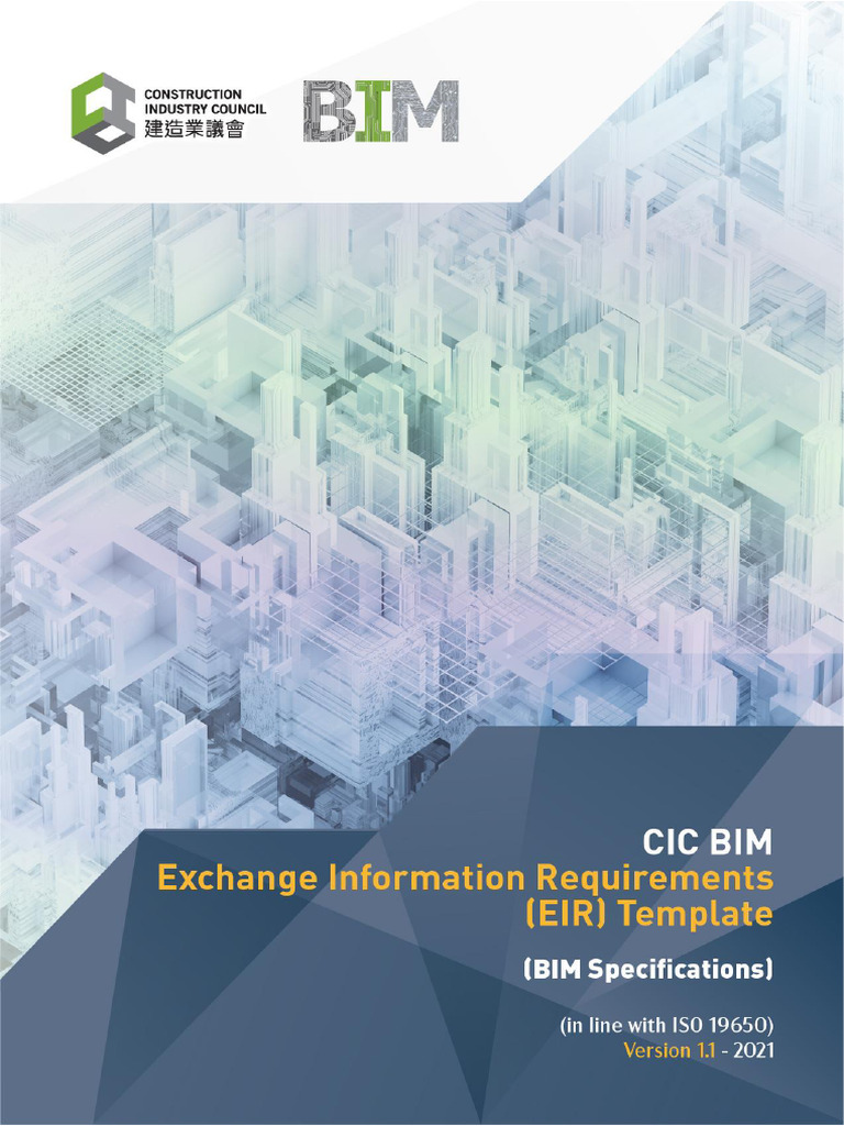 CIC BIM EIR With Sample Project EIR 2021 | Download Free PDF | Building Information Modeling | Lidar