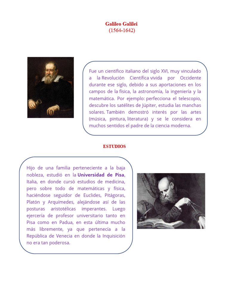 Galileo | PDF | Galileo Galilei | Nicolás Copérnico