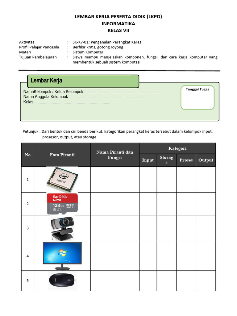 LKPD | PDF | Komputer | Teknologi & Rekayasa