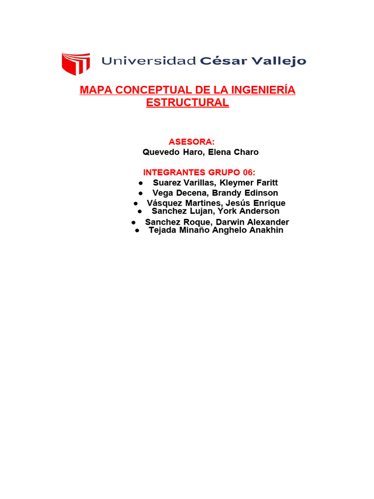 Mapa Conceptual Ingernieria Estructural | PDF