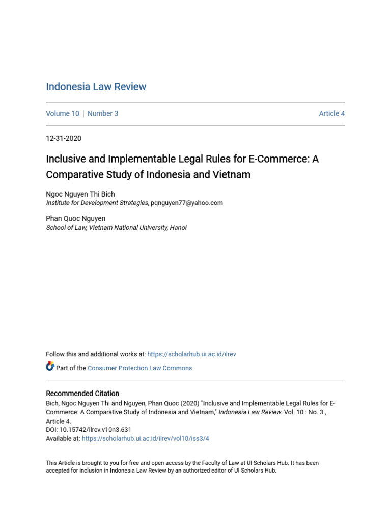 Inclusive and Implementable Legal Rules | PDF | E Commerce | Social Media