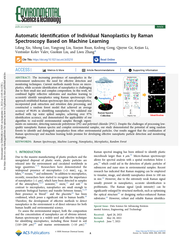 Xie-2023-Automatic Identification of Individual Nanoplastics by Raman Spectroscopy Based On ...
