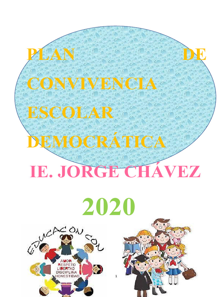 Plan de Convivencia Escolar 2020 | PDF | Salón de clases | Violencia