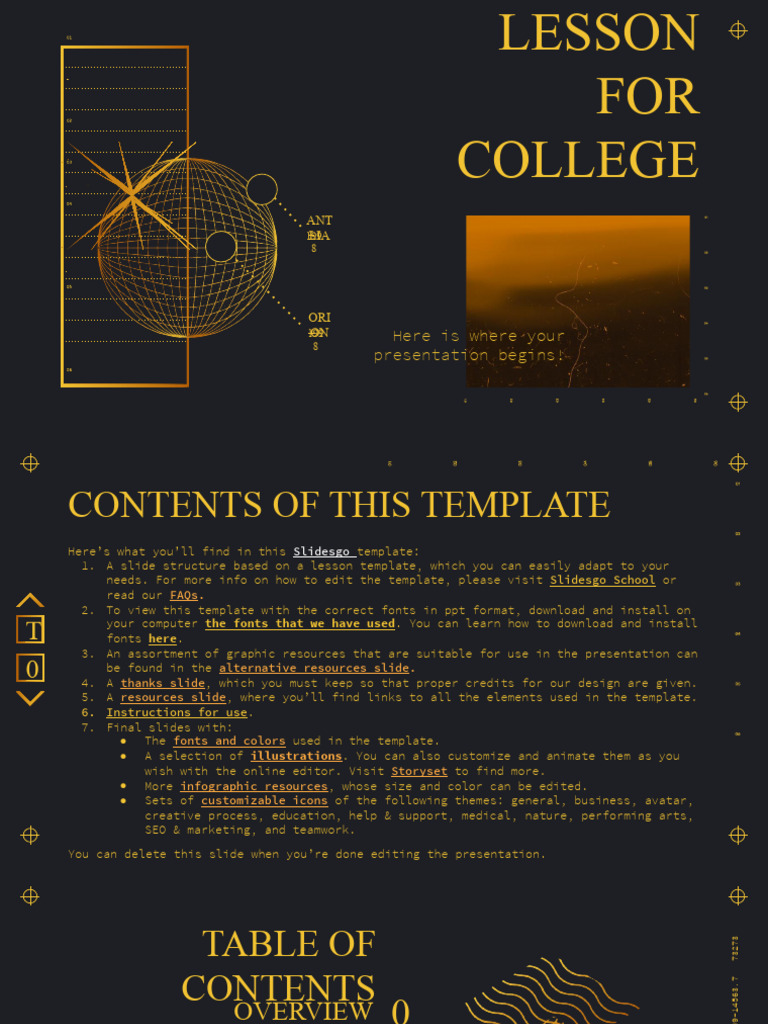 Astrophysics Lesson For College XL by Slidesgo | PDF | Planets ...