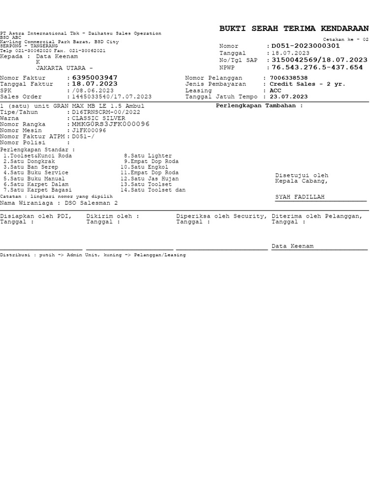 BSTKB Test Object Adm It | PDF | Pengelolaan Keuangan & Uang