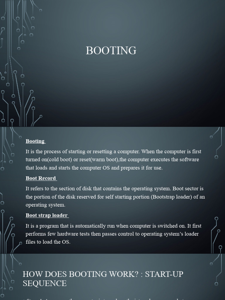 Booting | PDF | Booting | Bios Booting | PDF | Booting | Bios
