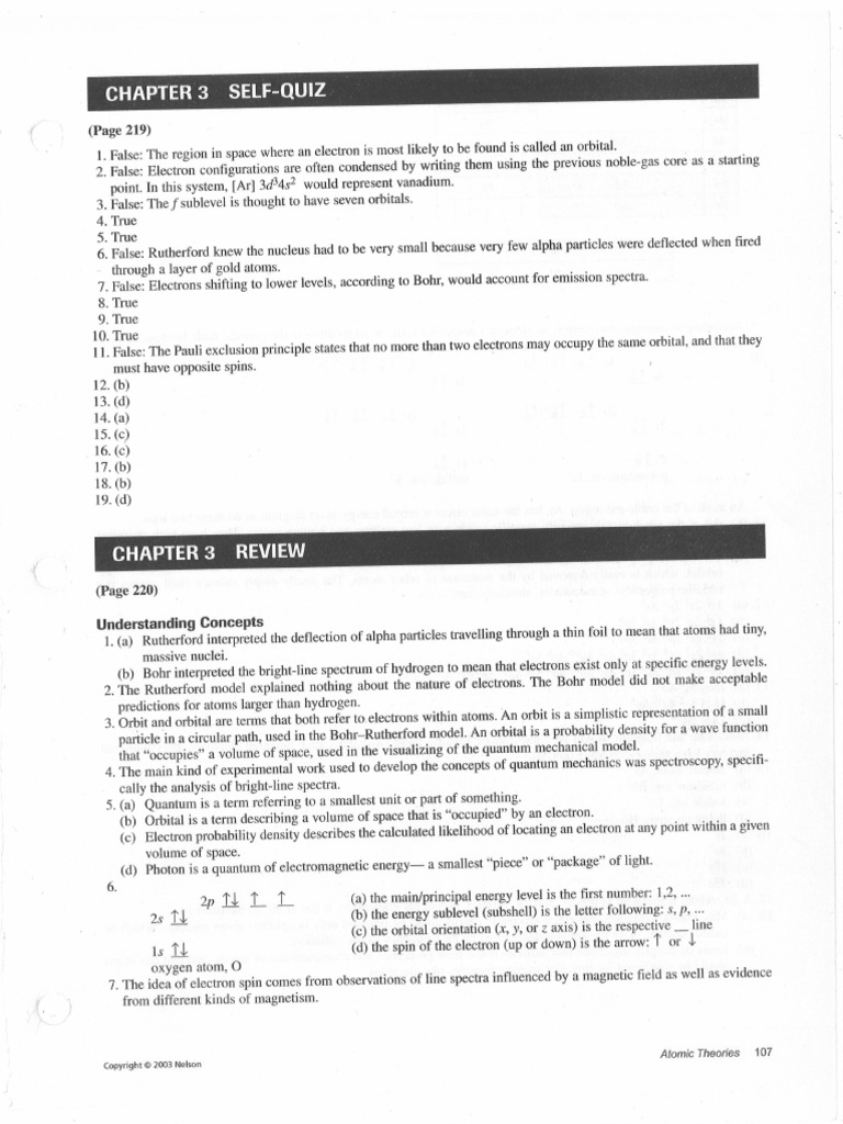 Chap. 3 Review Answers | PDF