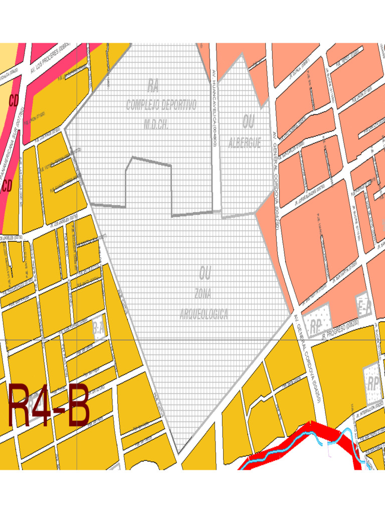 Plano Zonificacion Chilca Huancayo (1) - Sitio Arqueologico | PDF