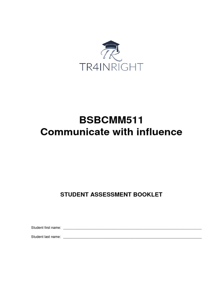 BSBCMM511 - Assessment Instructions | PDF | Plagiarism | Citation