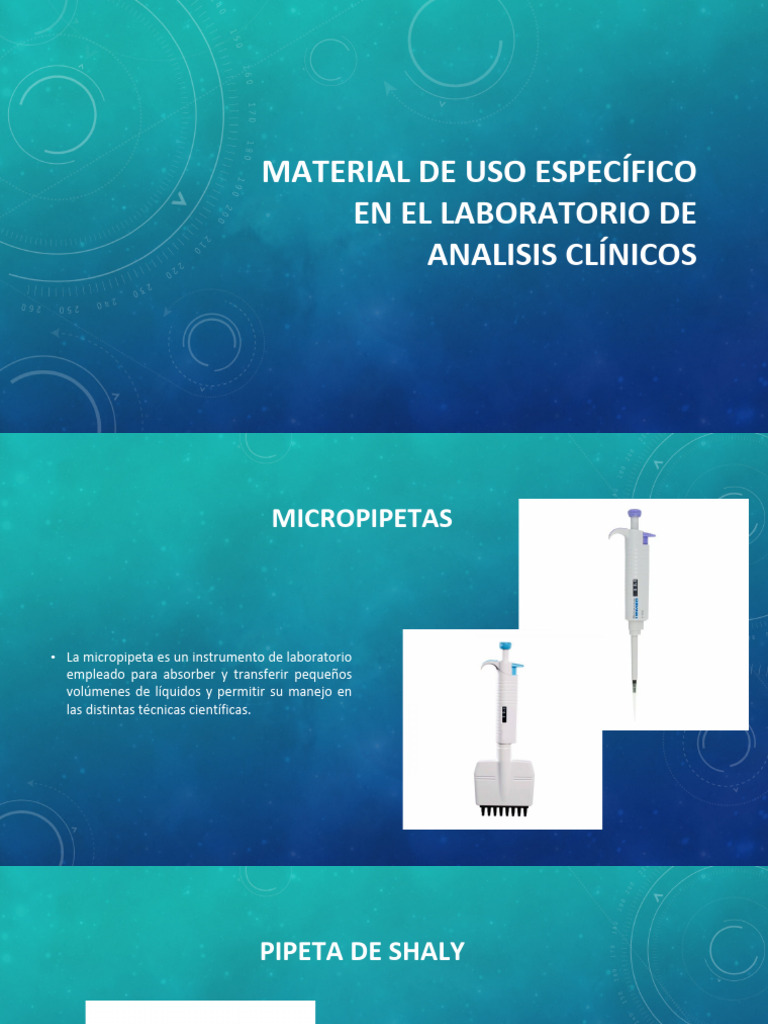 Instrumentos Clave en Análisis Clínicos | PDF