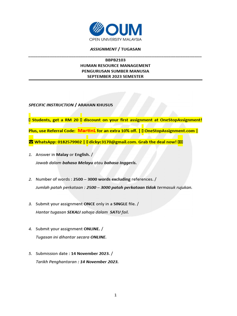 Bbpb2103 Human Resource Management | PDF | Screenshot | Computing