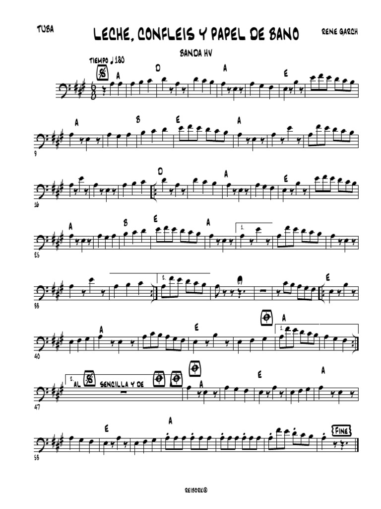 Leche, Confleis Y Papel de Baño - Banda H V | PDF