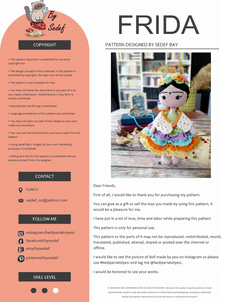 Frida 3 | PDF | Embroidery | Decorative Arts