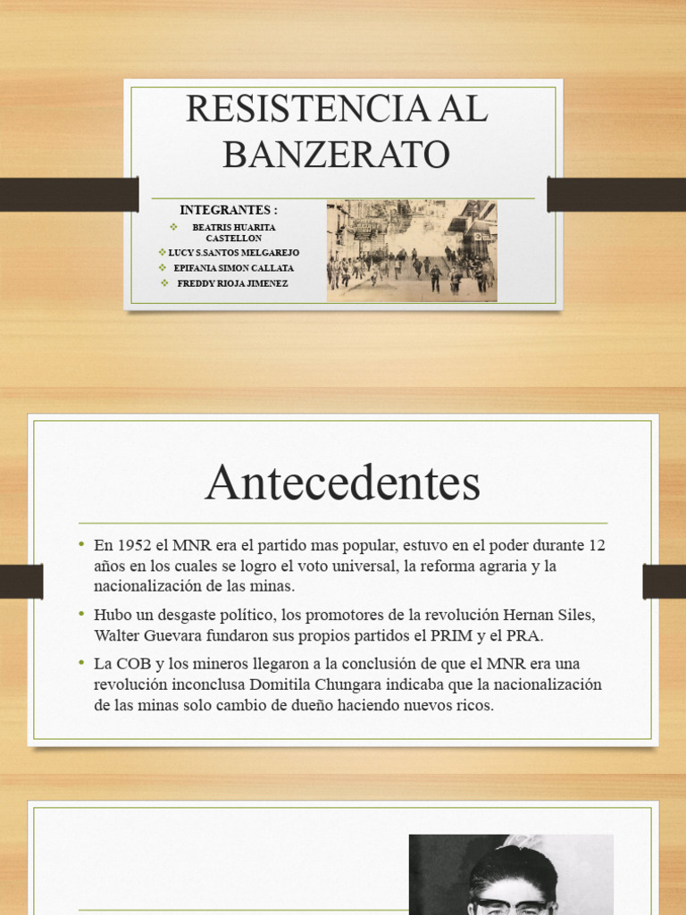 Resistencia Al Banzerato | PDF | Bolivia
