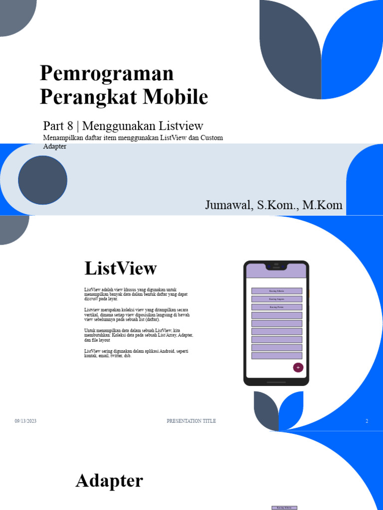 Sesi - 8 Listview | PDF