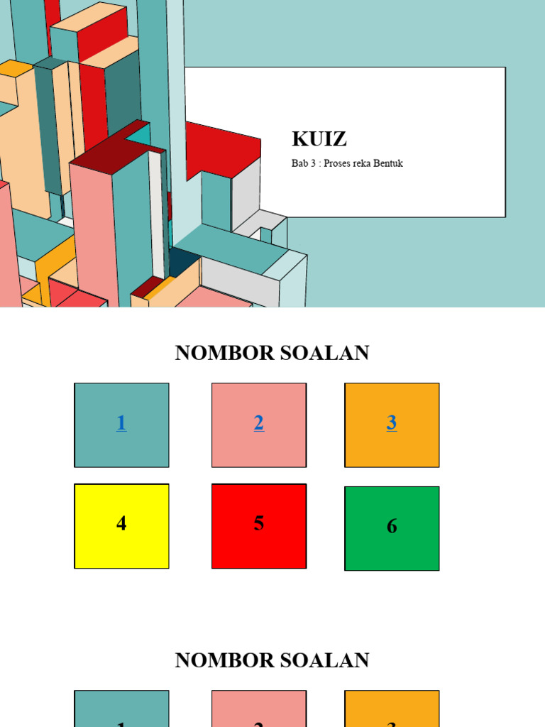 Kuiz RBT Tingkatan 1: Bab 3 Reka Bentuk | PDF | Komputer