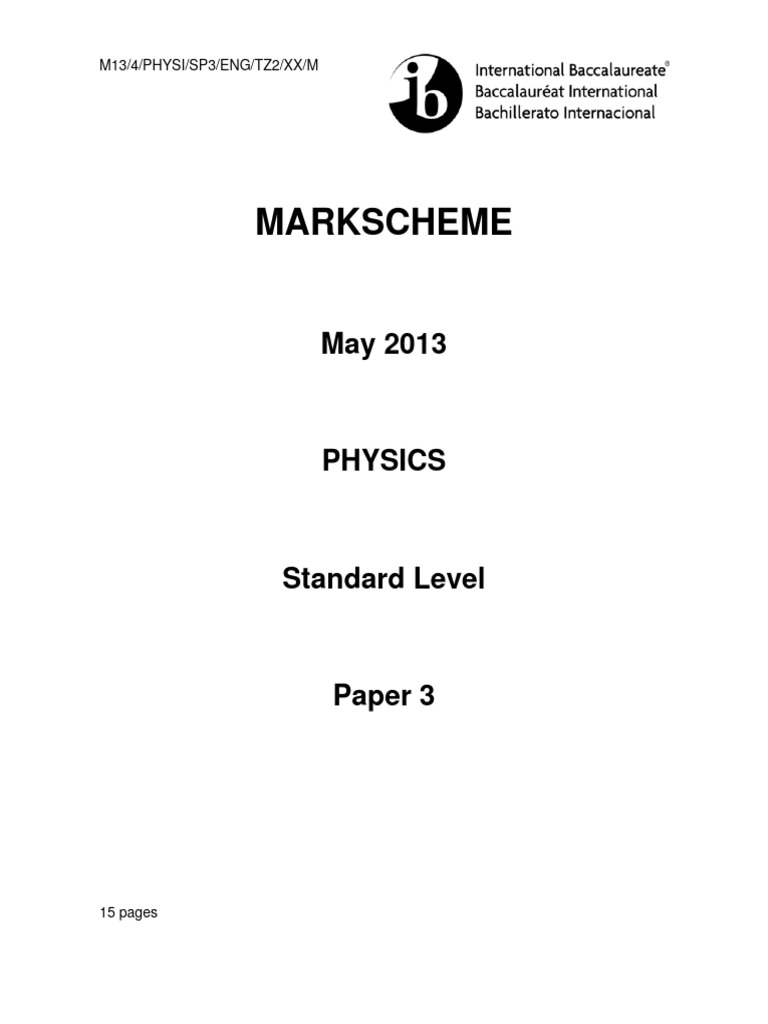 Physics SL Paper 3 Ms TZ2 Ms | PDF | Quark | Waves
