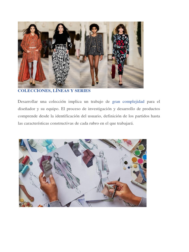 Colecciones y líneas en moda | PDF | Ropa | Diseño de moda