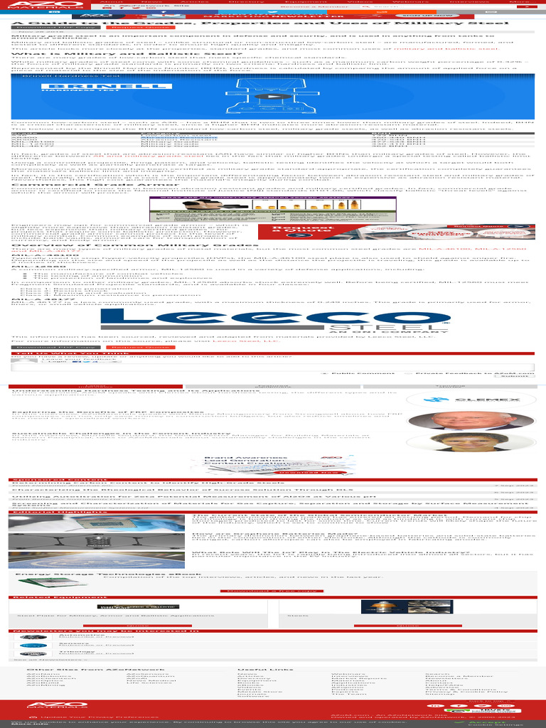Understanding Military Grade Steel | PDF | Steel | Physical Sciences