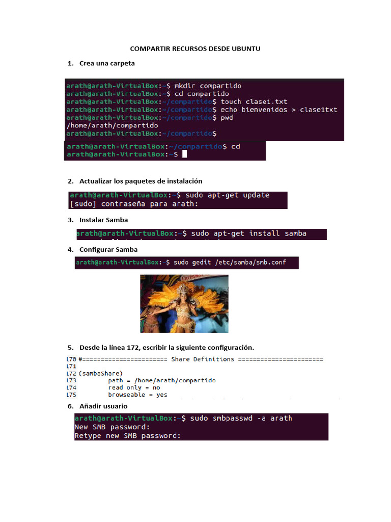 Compartir Recursos Desde Ubuntu | PDF