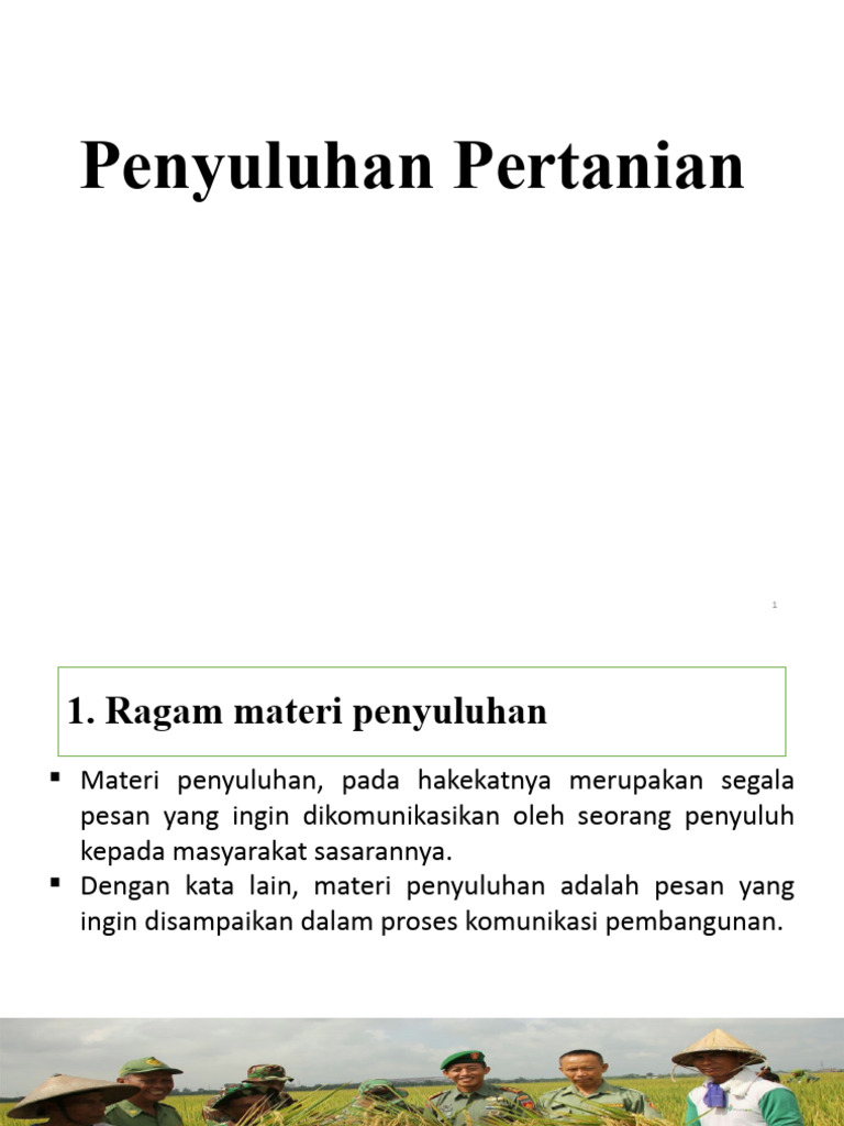 Materi Penyuluhan Pertanian | PDF | Kesehatan Holistik