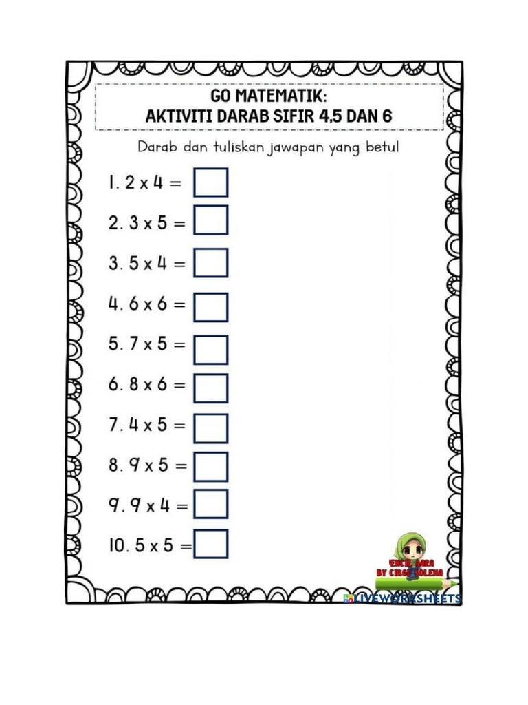 Lembaran Kerja Sifir | PDF