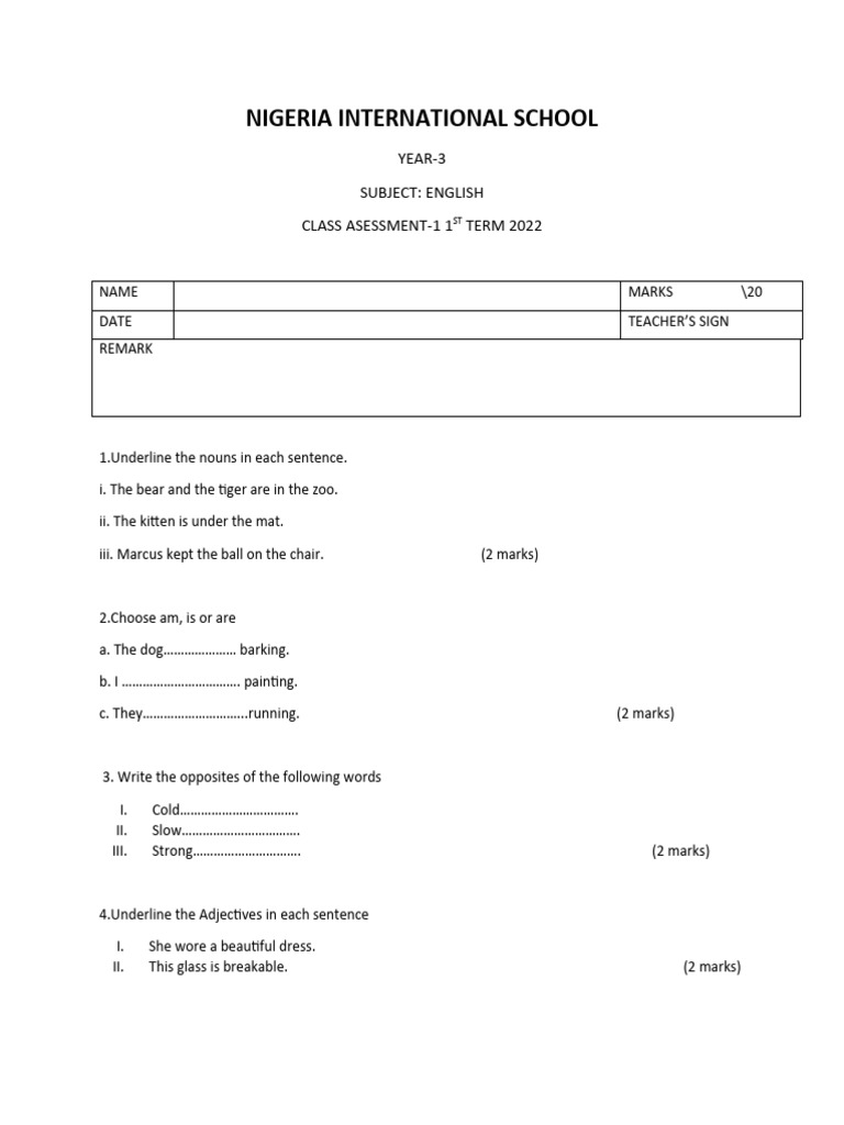 Assesment English | PDF | Language Families | Grammar