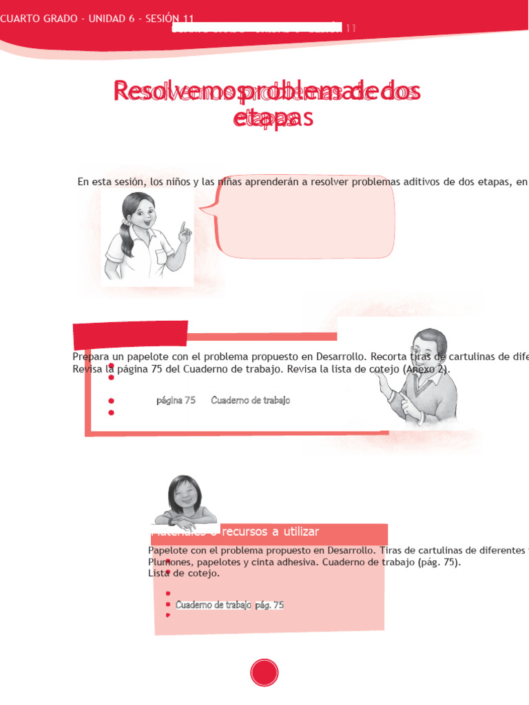 Problemas Aditivos de Dos Etapas 4to Grado | PDF