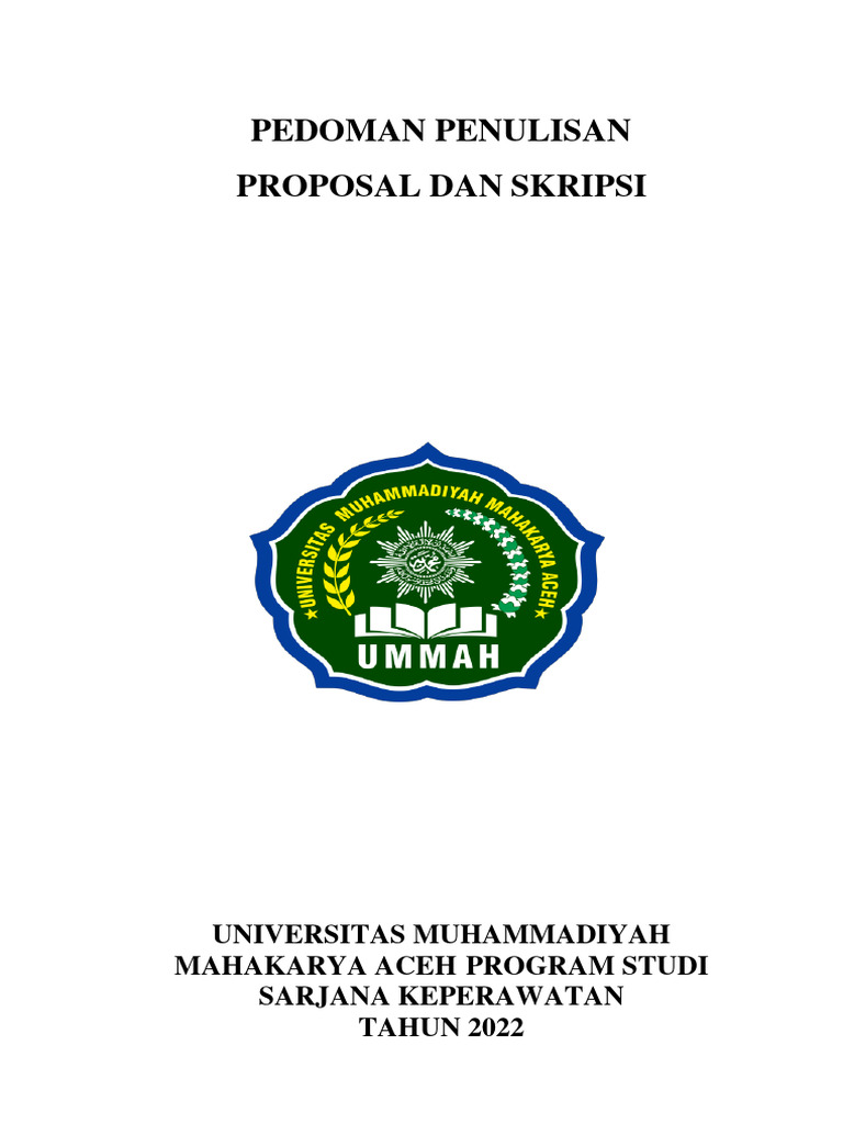 Pedoman Penulisan Proposal & Skripsi S1 Ummah | PDF