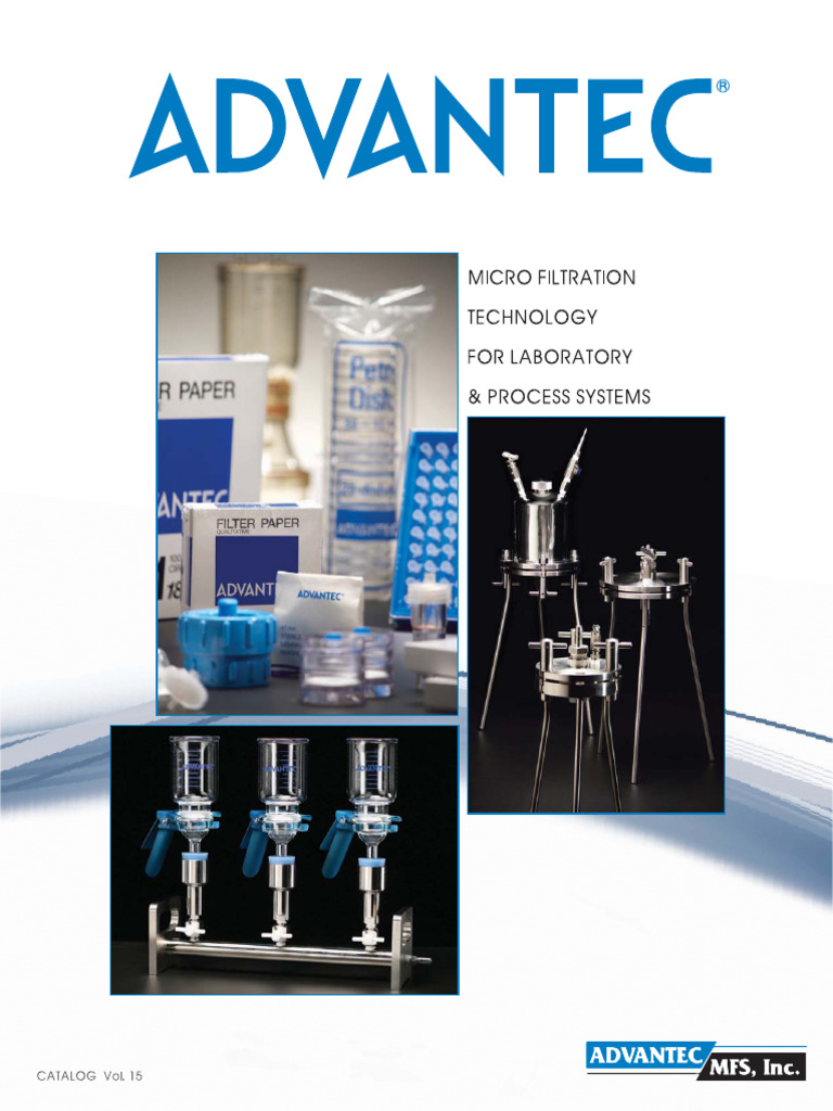 Advantec Catalog - Vol 15 - LT | PDF | Chemistry | Physical Sciences