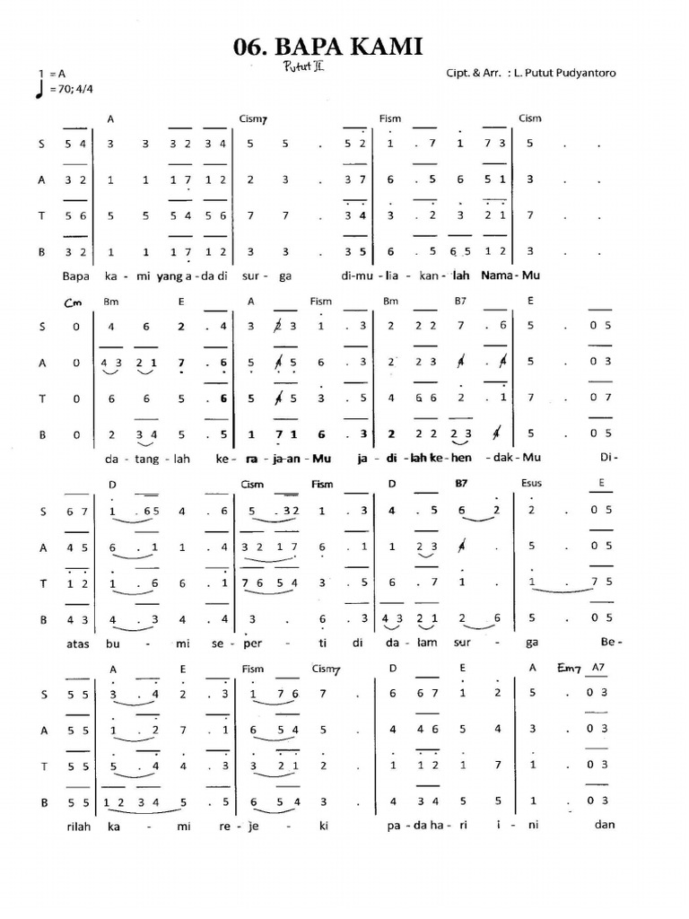 Bapa Kami - L. Putut Pudyantoro | PDF