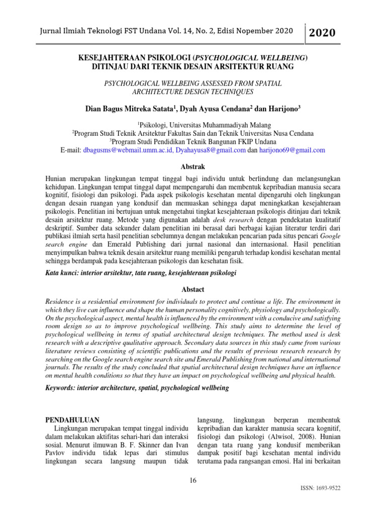 Jurnal Ilmiah Teknologi FST Undana Vol. 14, No. 2, Edisi Nopember 2020 ...