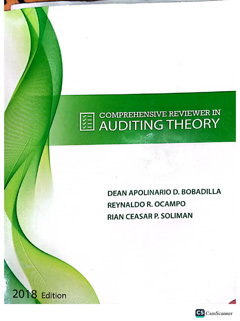 Auditing Theory Reviewer-Bobadilla | PDF