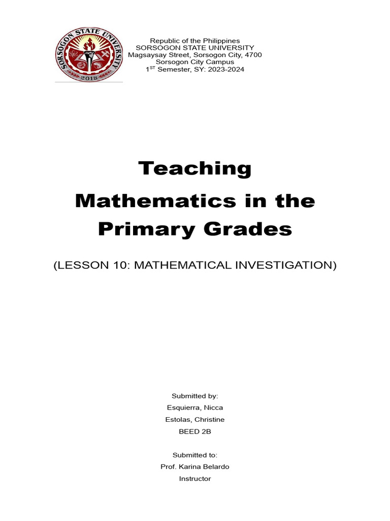 Teaching Mathematics Pdf Mathematics Cognitive Science