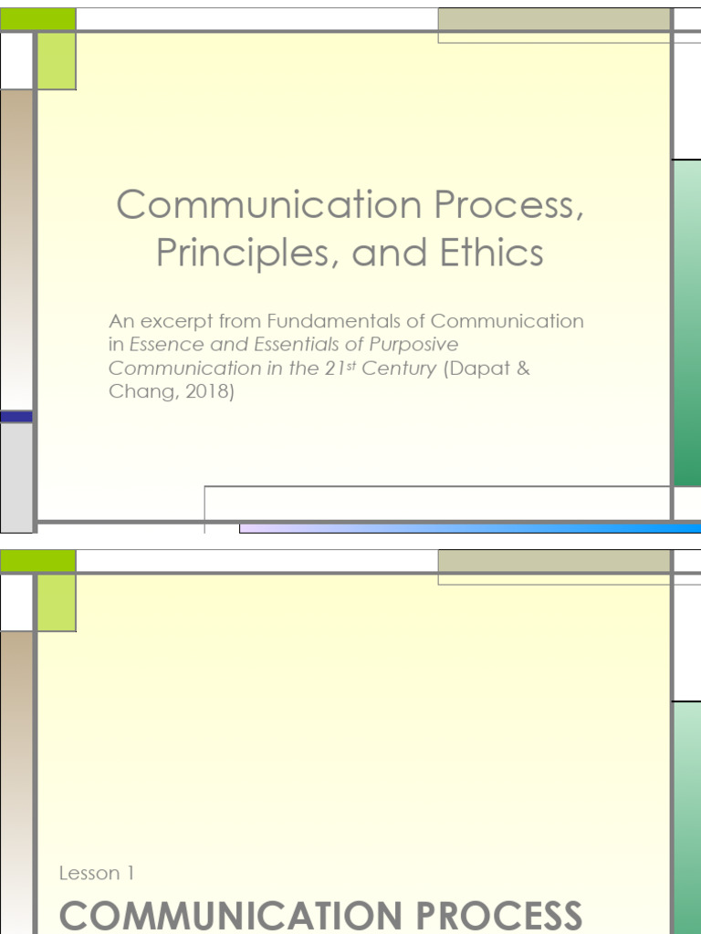 Communication 101 | PDF | Communication | Nonverbal Communication