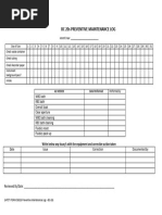 Equ210-02 Clinitek Maint Log | PDF
