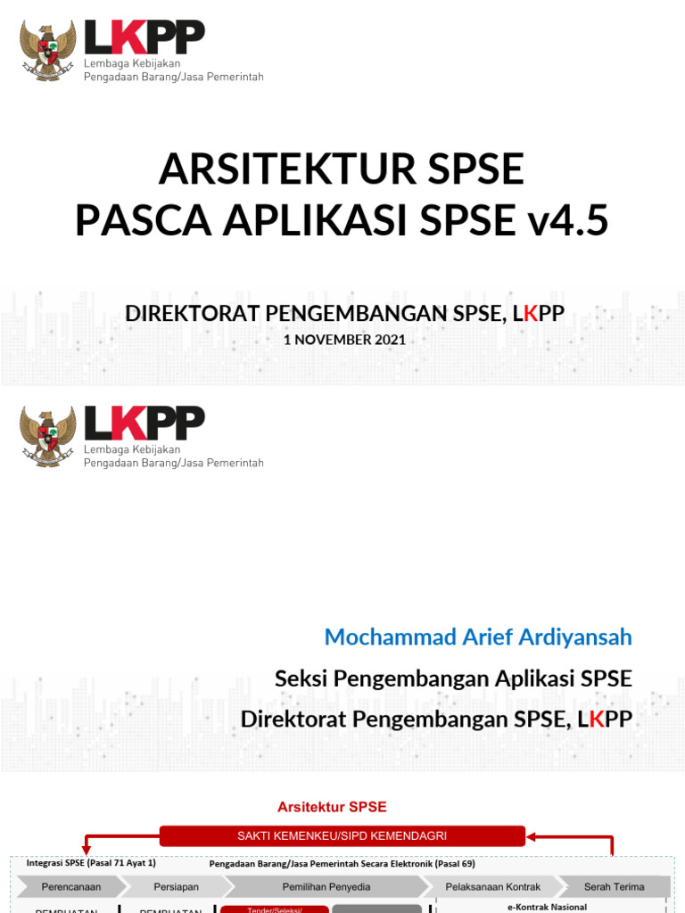 Arsitektur SPSE dan Integrasinya | PDF