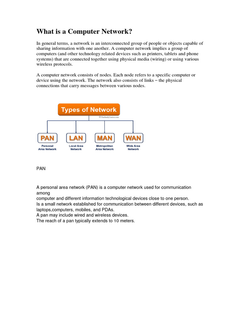 1 What Is A Computer Network | PDF