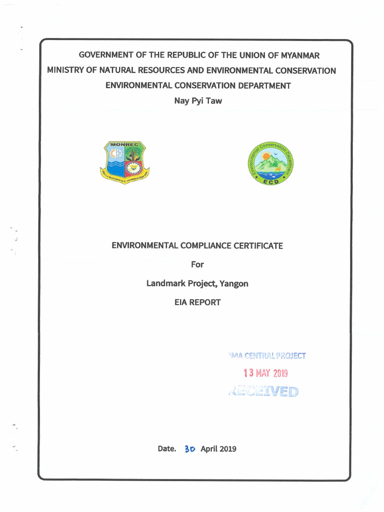 ECC Environmental Compliance Certificate | PDF